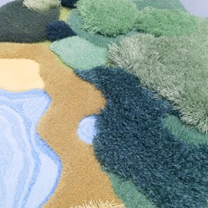 3D Tufted Area Rugs ,handmade Wool Rug,forest Grass Turfted Art Rugs ...