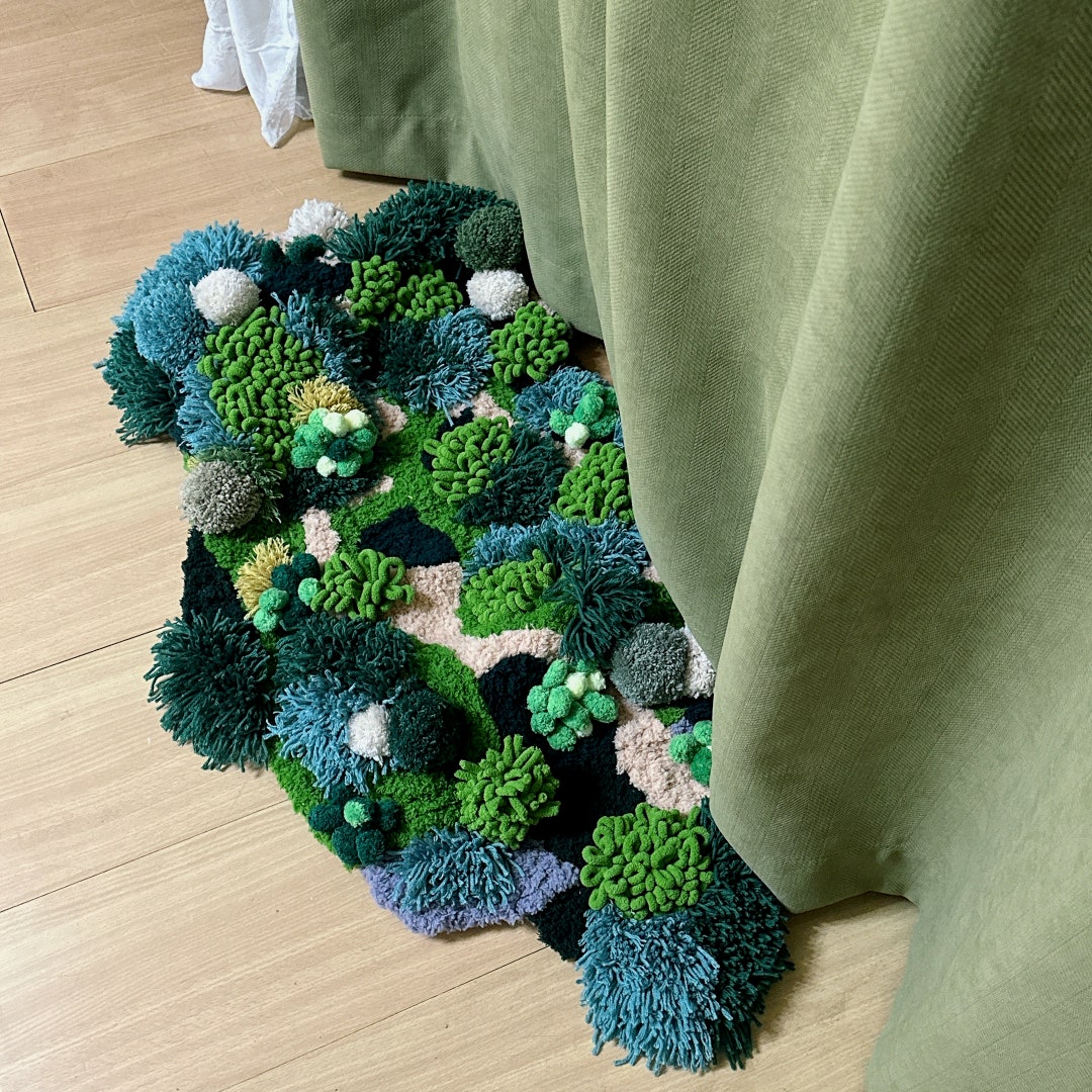 Latch Hook Moss Rugs/carpets Meadows Rug Tundra Rugs Custom Rugs - Etsy