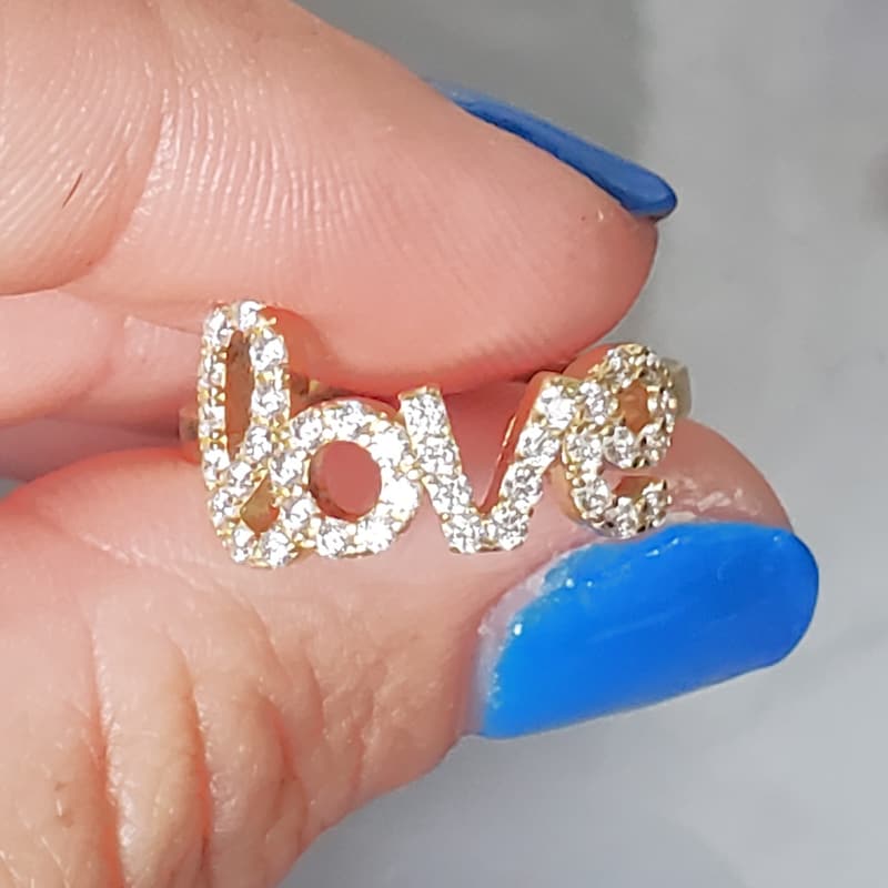 Gold Love Ring - Etsy