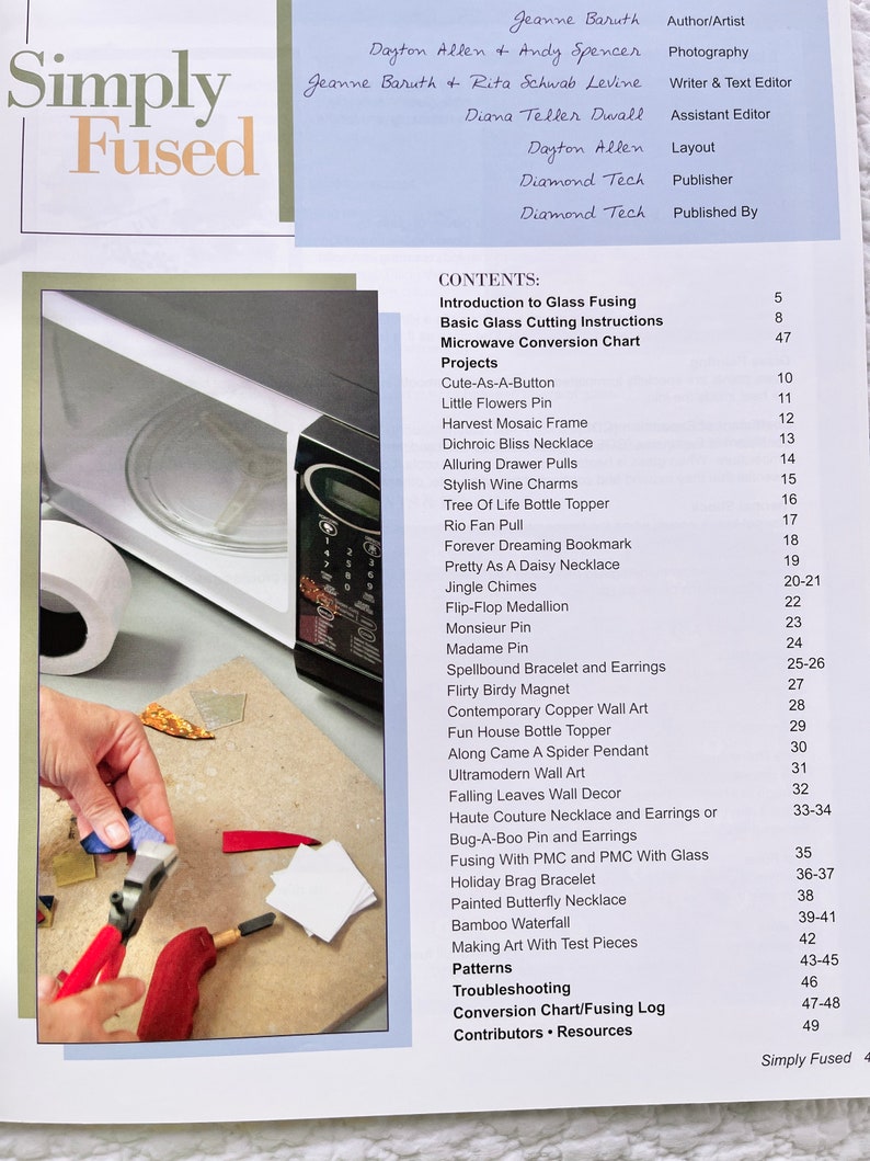 Simply Fused, A Glass Fusing Project Book, by Jeanne Baruth - Etsy