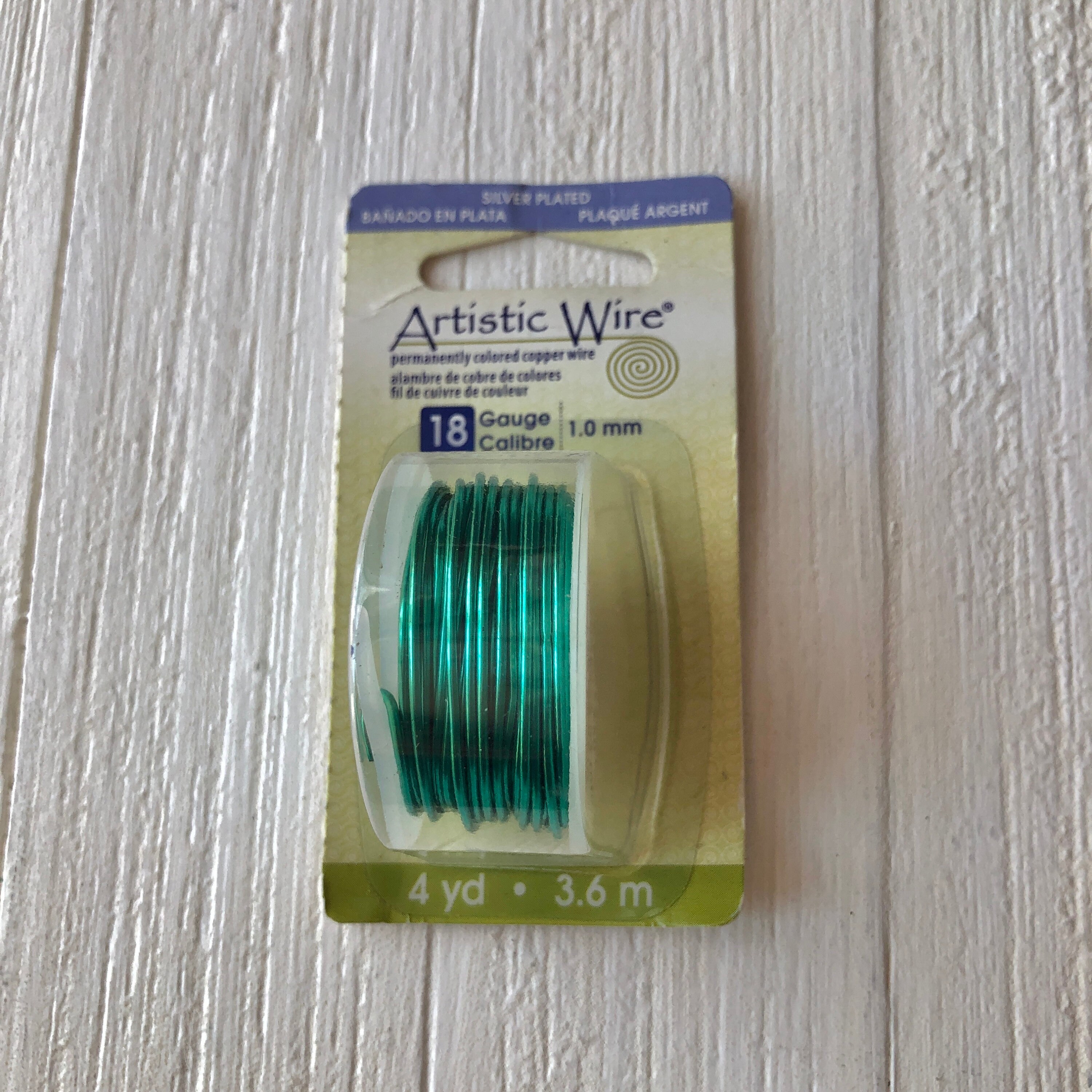 Artistic Wire, 18g, Colored Craft Wire, 4 Yds, Made in the USA, Jewelry ...