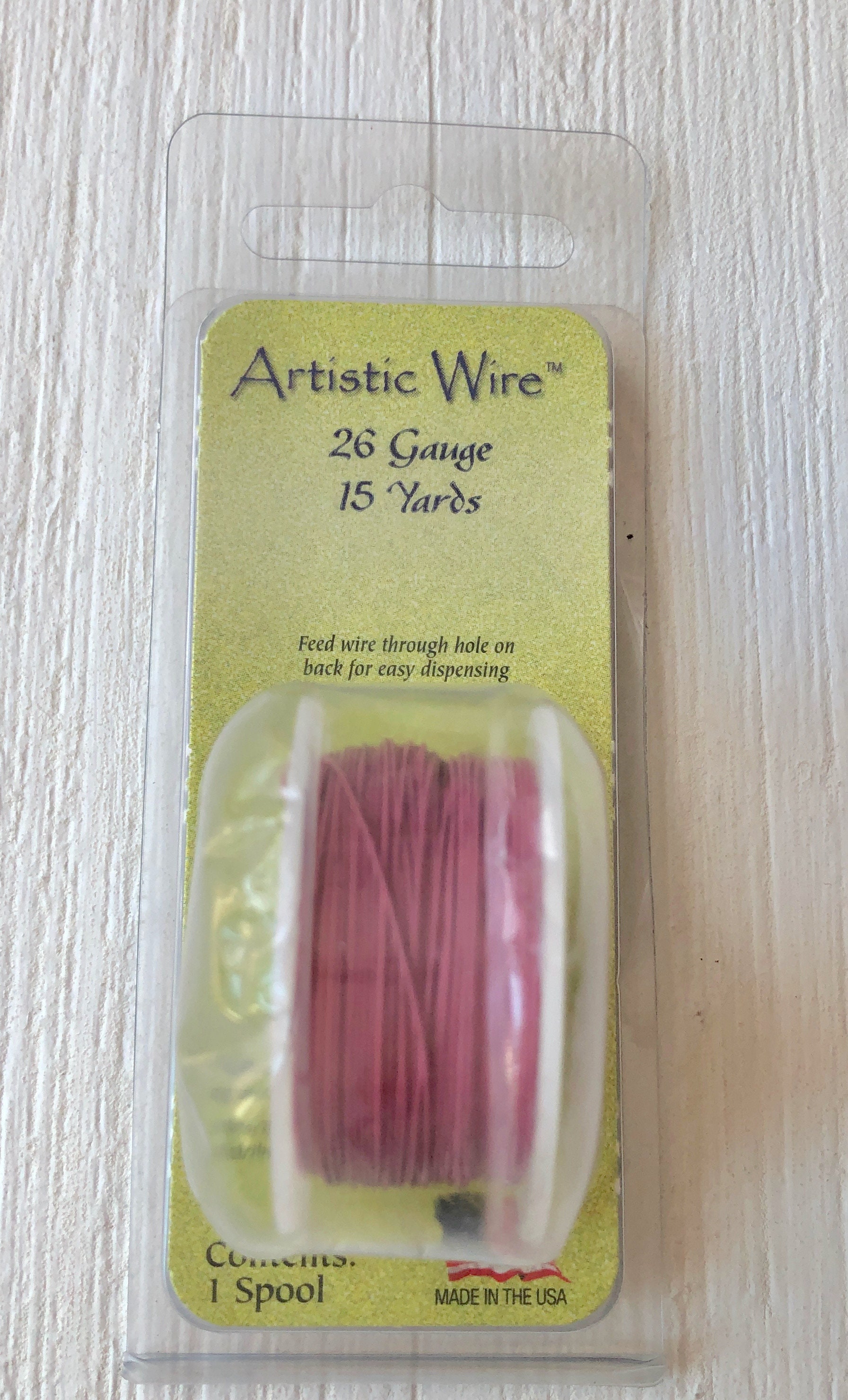 Artistic Wire, 26 Gauge Colored Craft Wire, Permanently Colored Wire ...