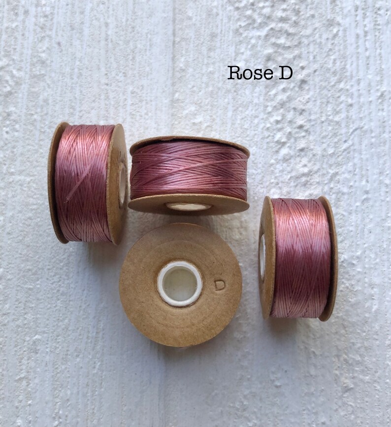 Nymo Beading Thread, Set of 4, Size B, Size D, Size F, 64 Yard Bobbins ...