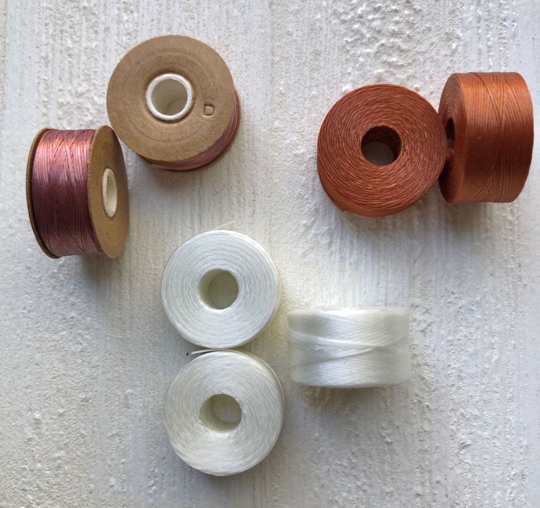 Nymo Beading Thread, Set of 4, Size B, Size D, Size F, 64 Yard Bobbins ...