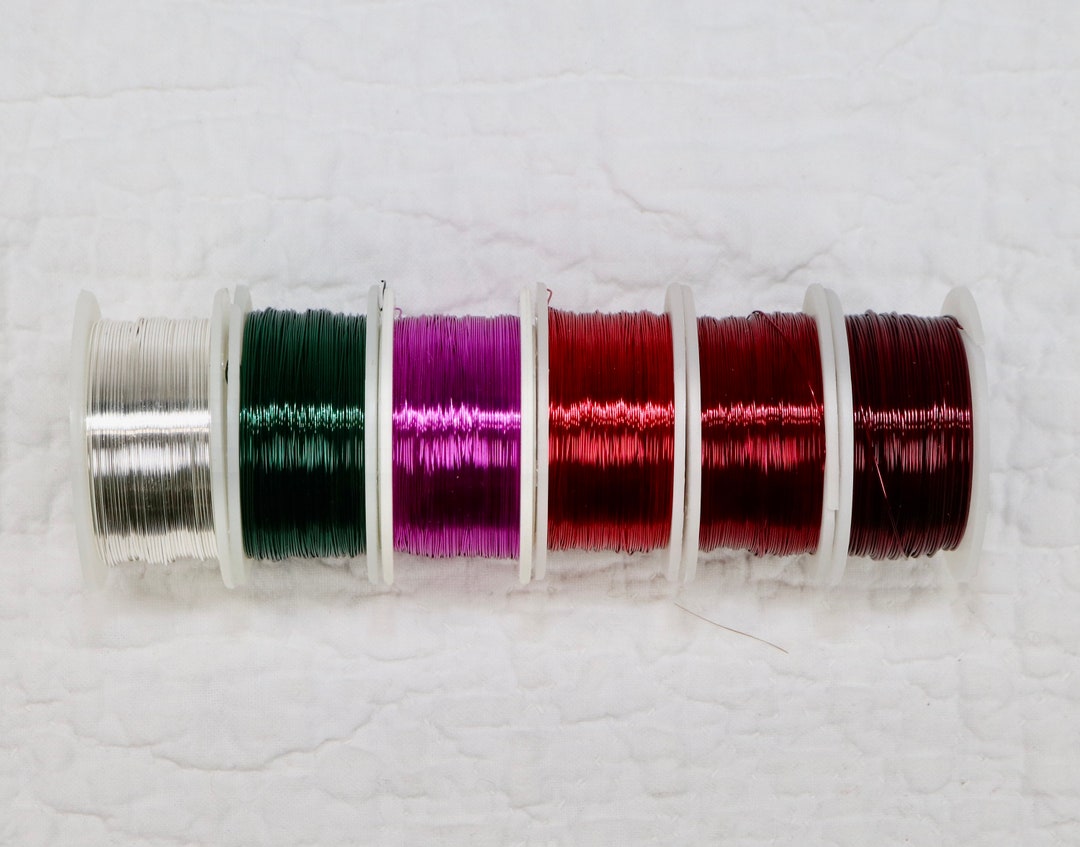 Artistic Wire, Non-tarnish Permanently Colored Craft Wire, 26 Gauge, 28 ...