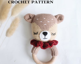 Crochet Deer Teether - Etsy