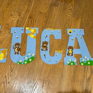 Custom Painted Letters, Hand Painted Letters, Gift for Kids, Kid Room ...