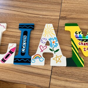 Custom Painted Letters, Hand Painted Letters, Gift for Kids, Kid Room ...