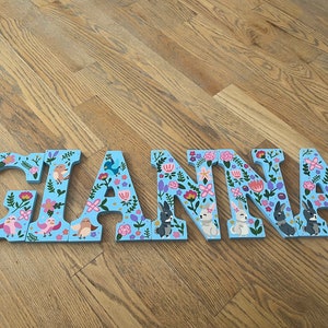 Custom Painted Letters, Hand Painted Letters, Gift for Kids, Kid Room ...