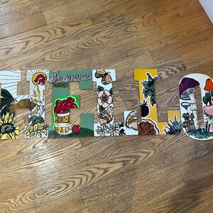 Custom Painted Letters, Hand Painted Letters, Gift for Kids, Kid Room ...