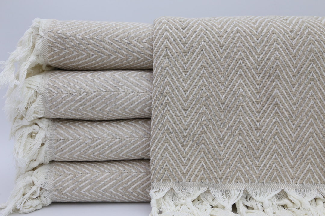 Patterned Bedspreads,turkish Blanket,turkish Throws,79"x89",beige ...