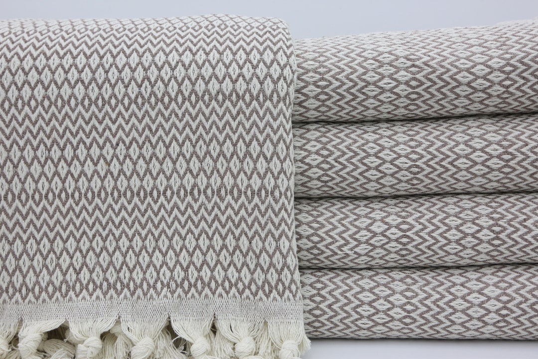 Turkish Blanket,beige Blanket,patterned Blanket,decor Bed Cover ...