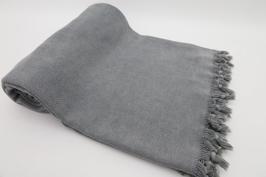 Gray Bed Cover,turkish Bed Cover,stonewashed Blanket,58''x91'',bulk Bed ...