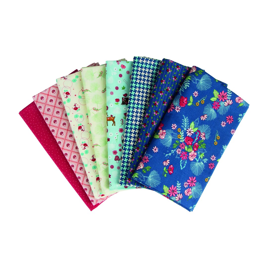 Enchanted Meadow 8pc Fat Quarter Bundle - Denim - Etsy