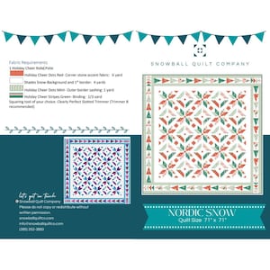 Nordic Snow Quilt Pattern - Etsy