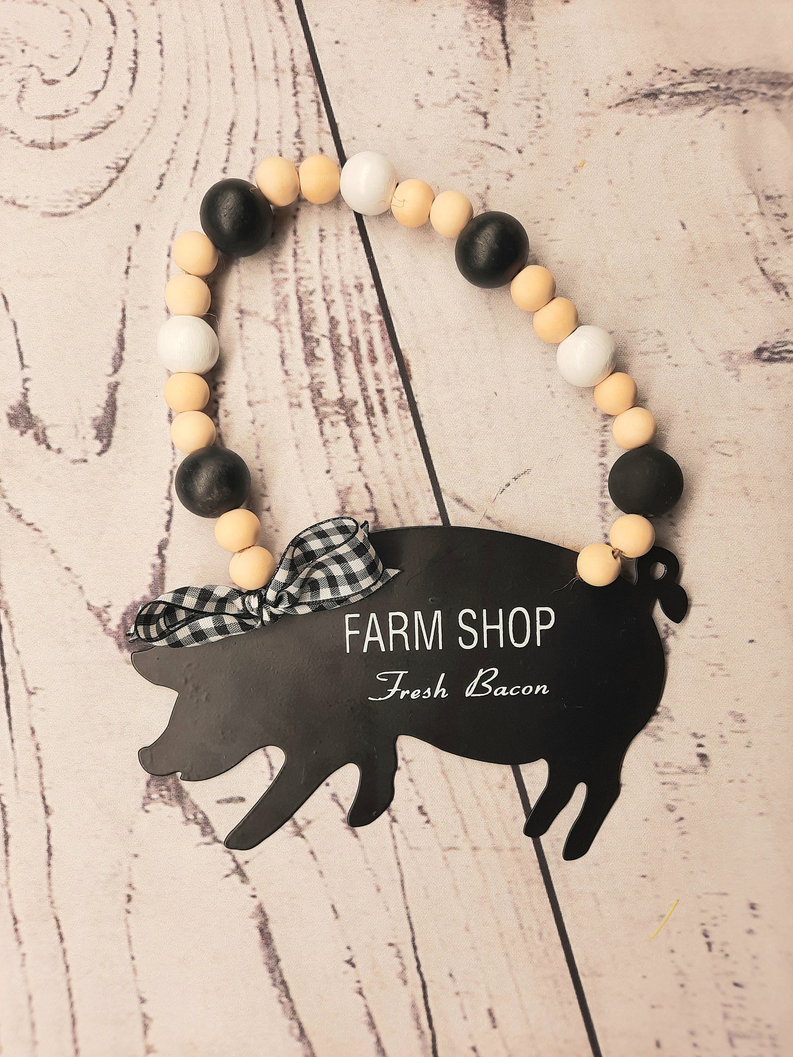 Farmhouse Pig Decorative Tray Décor - Etsy