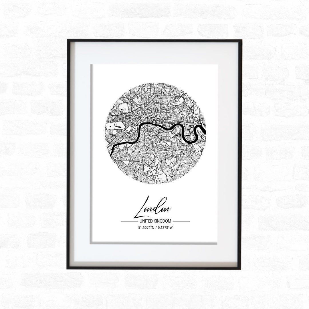 Custom Map Print, Locations Around the World, Personalised Location ...