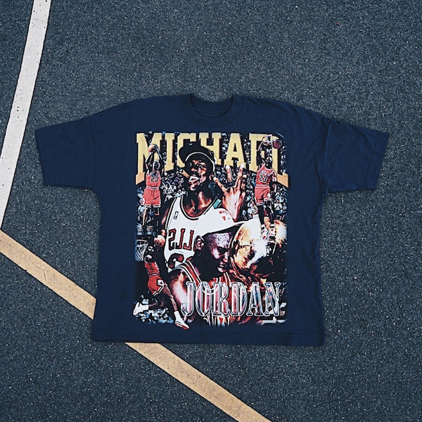 Michael Jordan Graphic Tee - Etsy UK