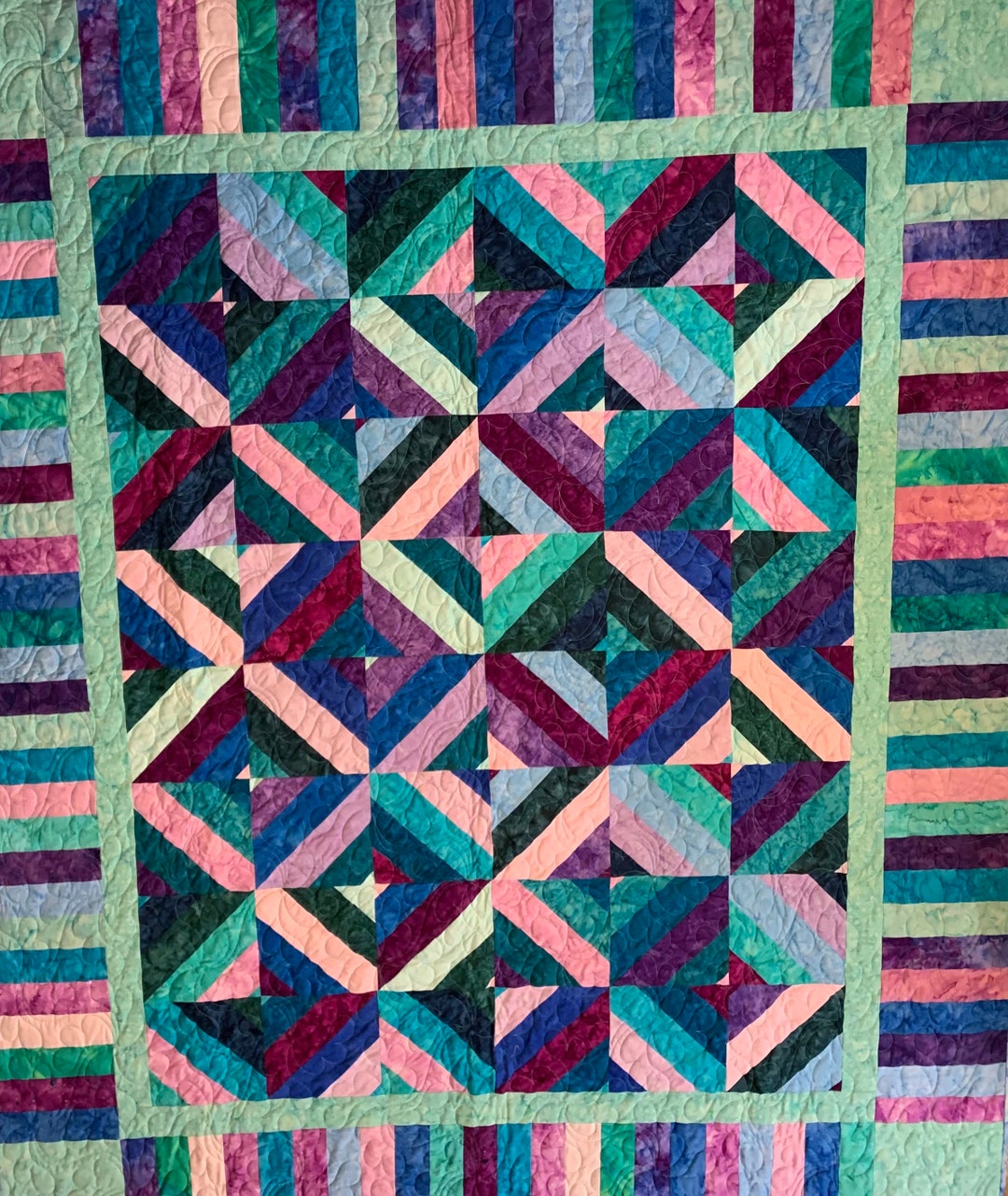 Batik Tea Time Quilt - Etsy