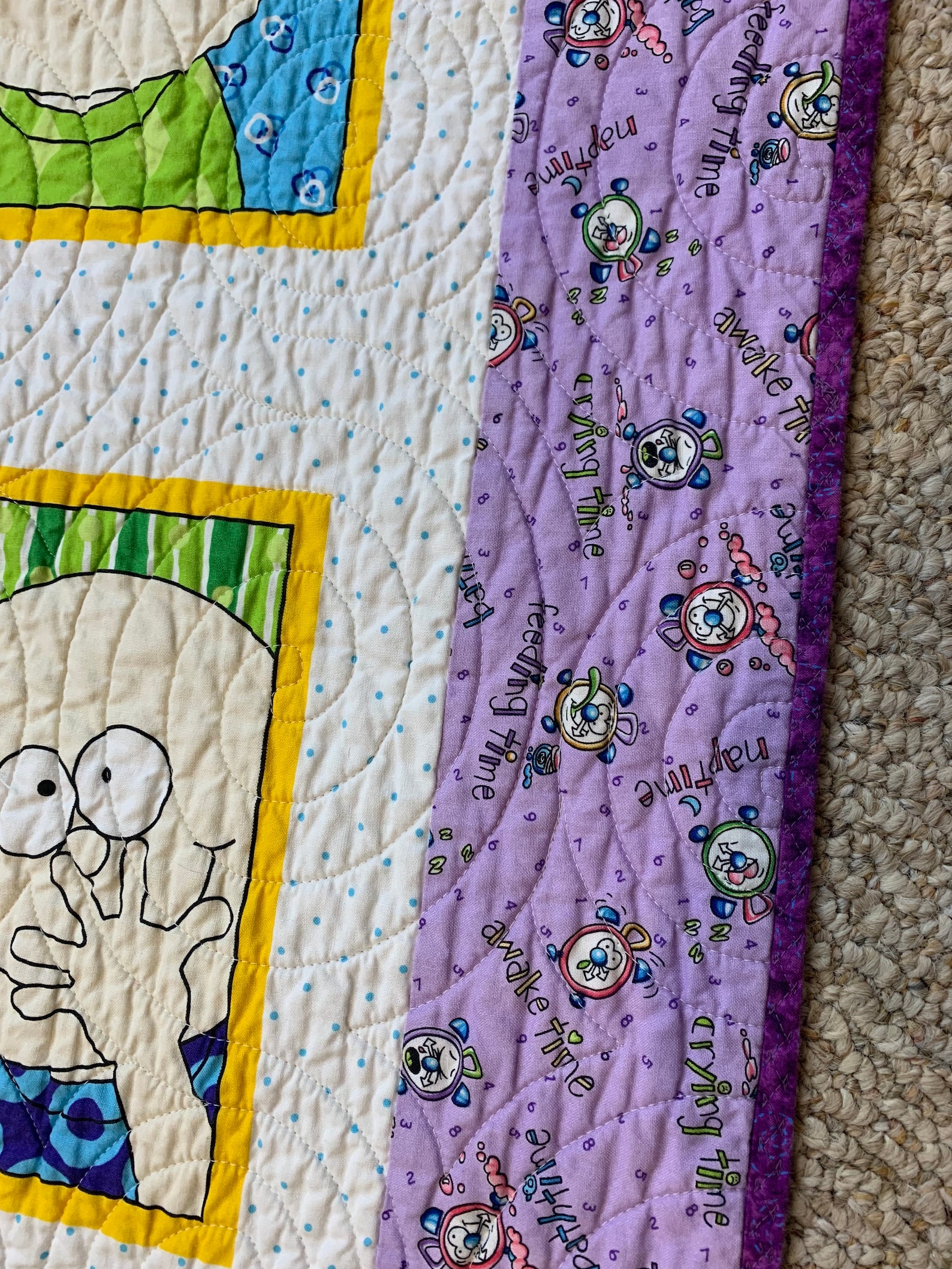 Purple Peek a Boo Baby Quilt - Etsy