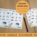 Printable Safari Wildlife Checklist | Zoo Scavenger Hunt for Kids ...