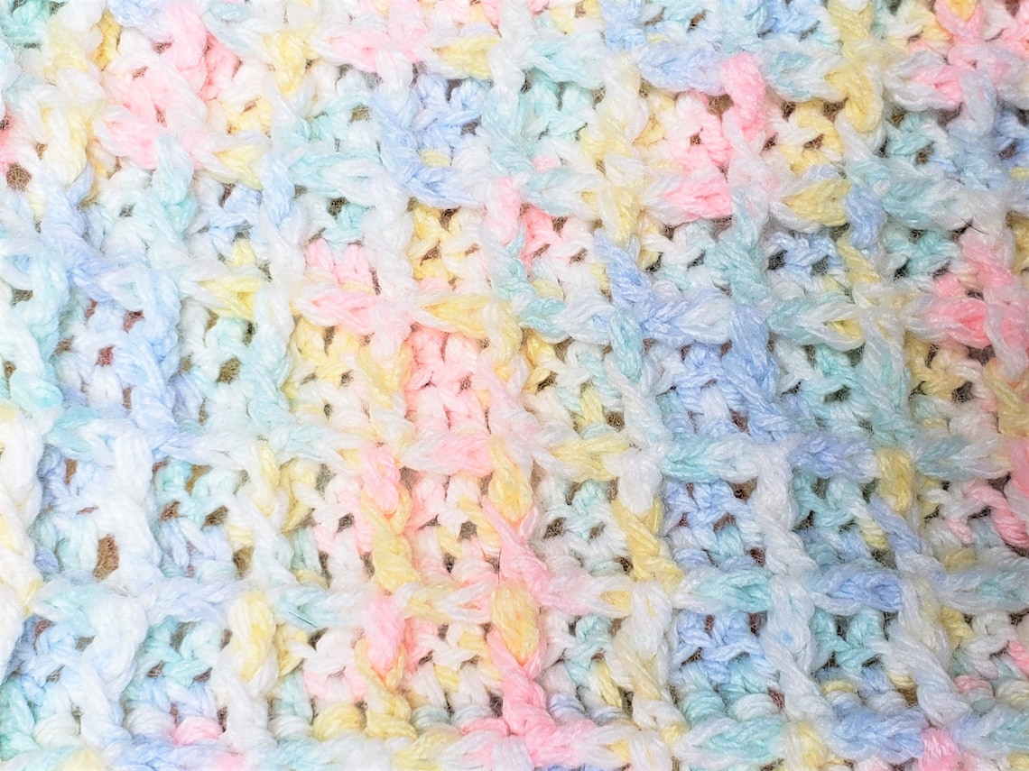 Waffle Stitch Baby Blanket Crochet PATTERN / Easy Crochet - Etsy
