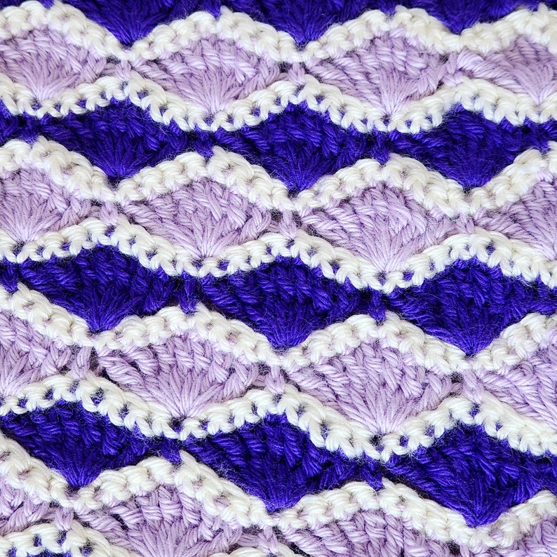 Shell Stitch Crochet Baby Blanket Pattern (PDF Download) - Etsy