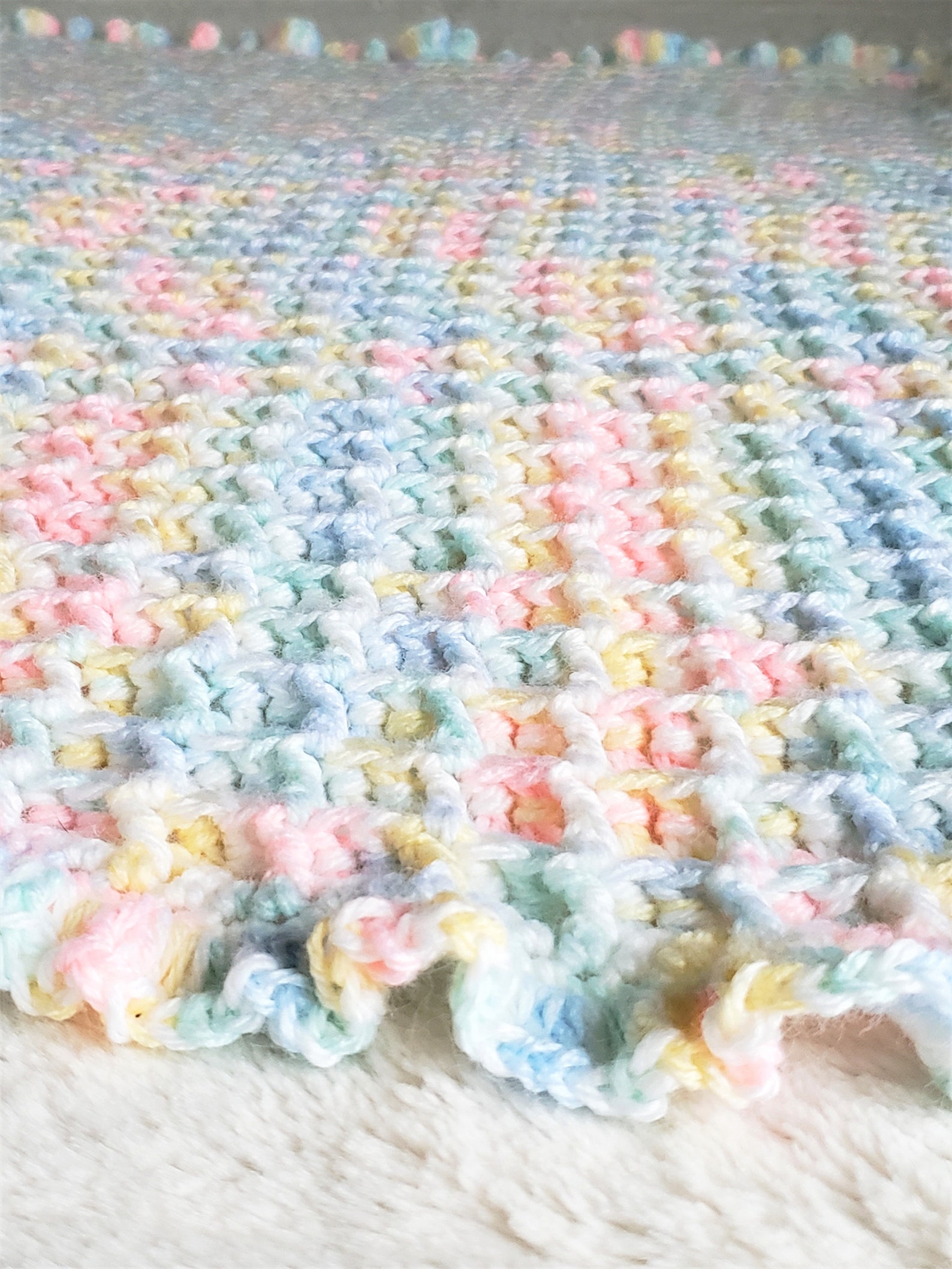 Waffle Stitch Baby Blanket Crochet PATTERN / Easy Crochet - Etsy