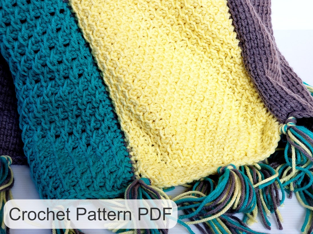 Tunisian Crochet Blanket Pattern: Easy Lapghan Afghan (PDF Pattern) - Etsy