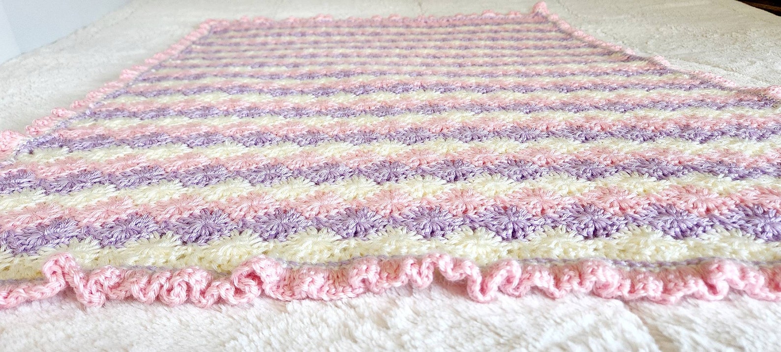 Harlequin Stitch Crochet Baby Blanket Pattern (PDF Download) - Etsy