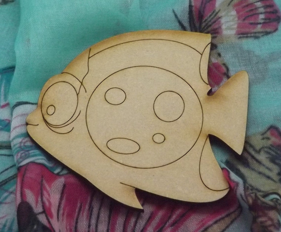 Fantasy Wooden Fish Blanks for Decoration Embellishments MDF | Etsy