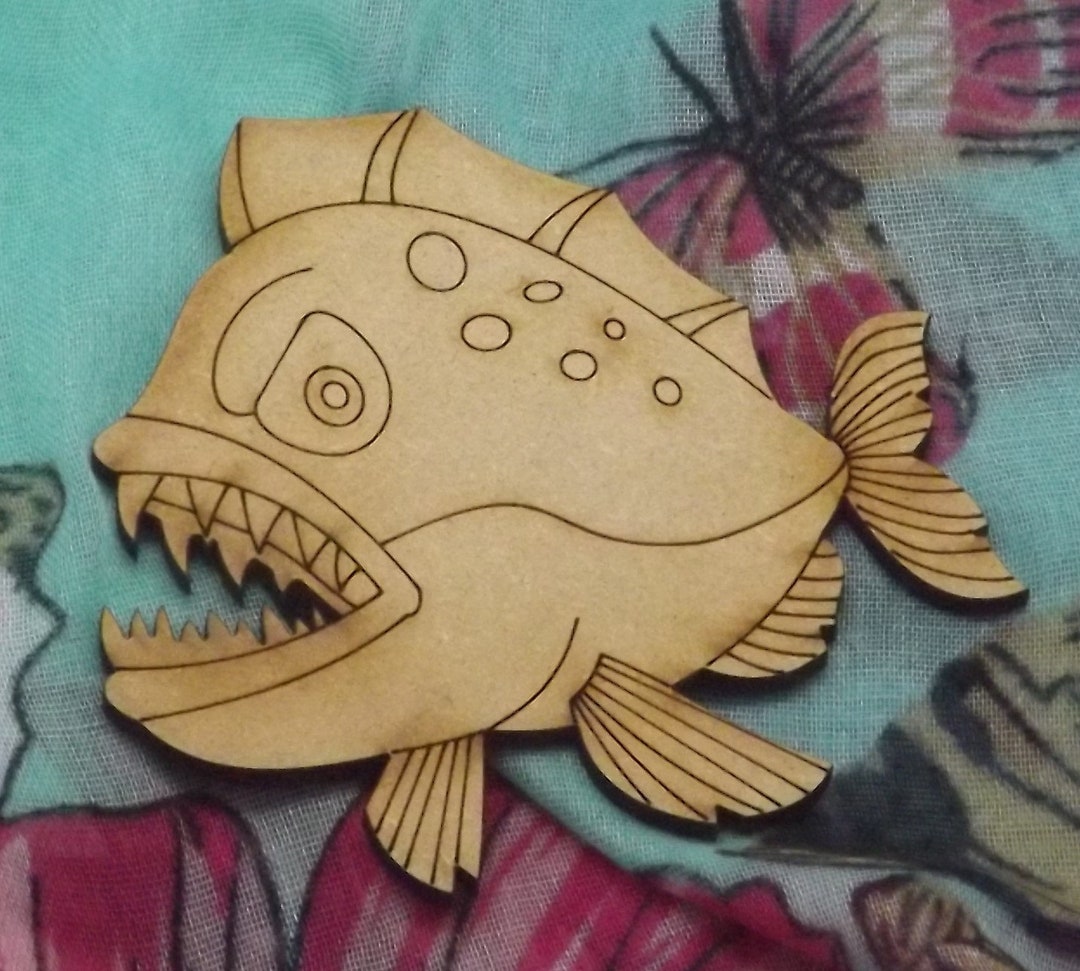 Fantasy Wooden Fish Blanks for Decoration Embellishments MDF Set of ...