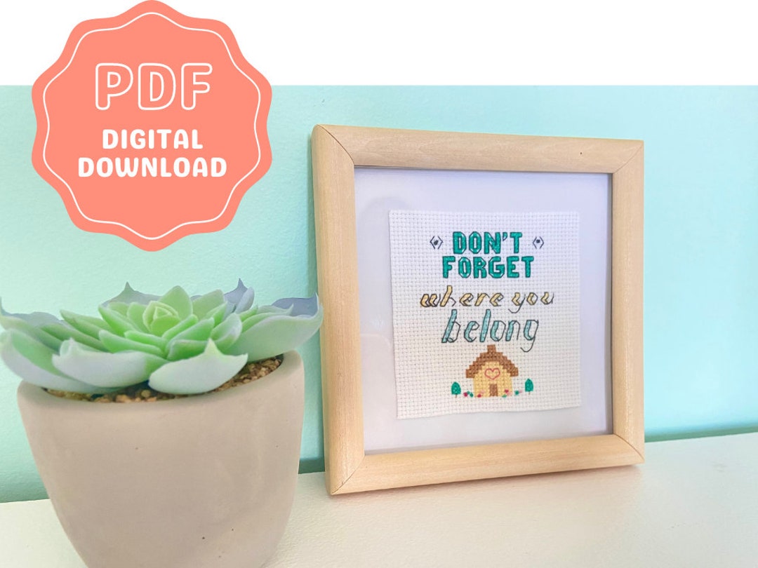 One Direction Cross Stitch Pattern PDF Digital Download Don't Forget ...