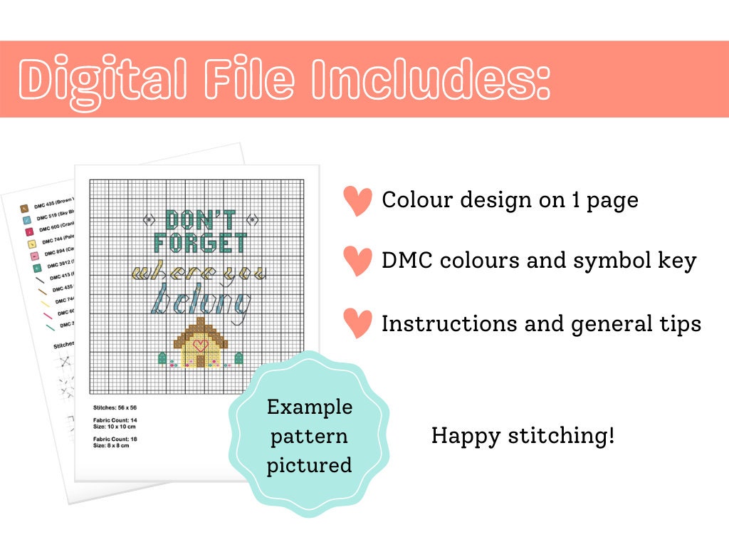 One Direction Cross Stitch Pattern PDF Digital Download Little Things ...