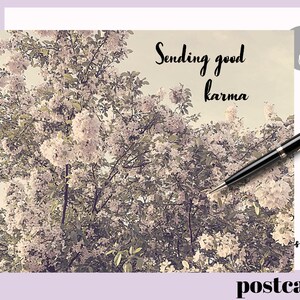 Good Karma Postcard - Etsy