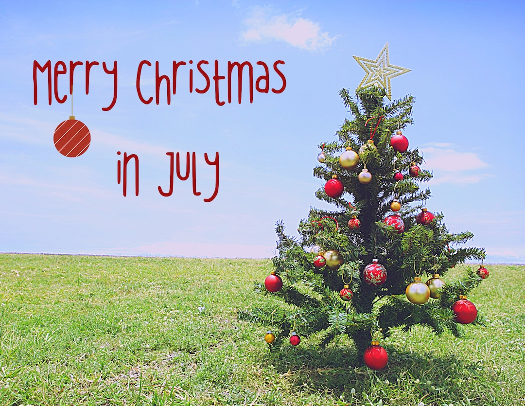 Christmas in July Postcard, Summer Christmas Card, Random Holiday ...