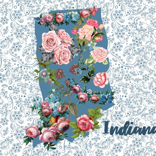 Indiana State Postcard. - Etsy