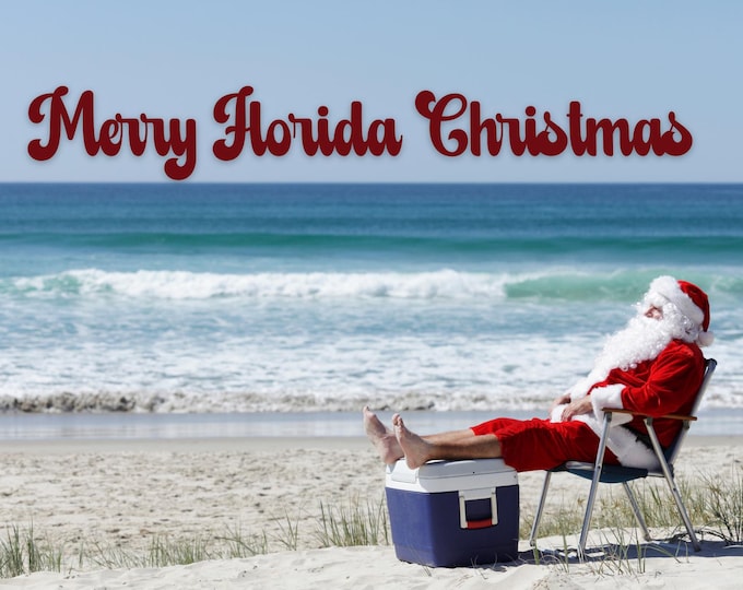 Florida Christmas Postcard - Etsy