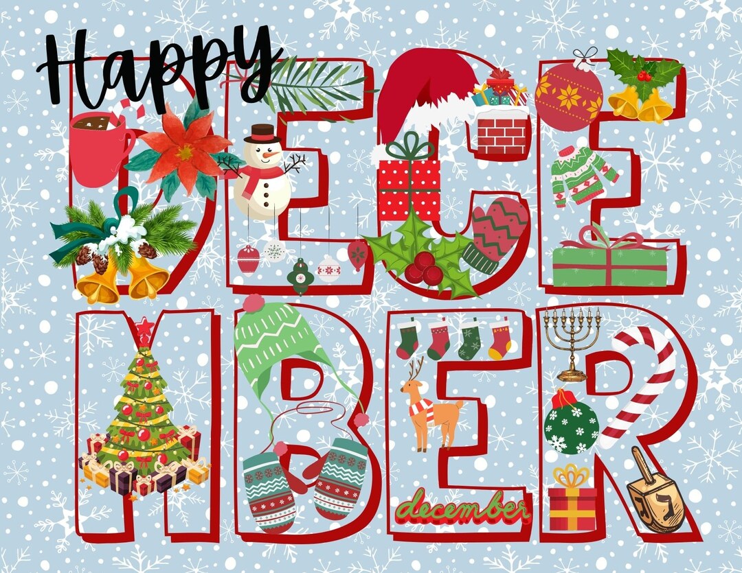 Happy December Postcard, Christmas Card, Postcrossing Ideas, Postcard ...