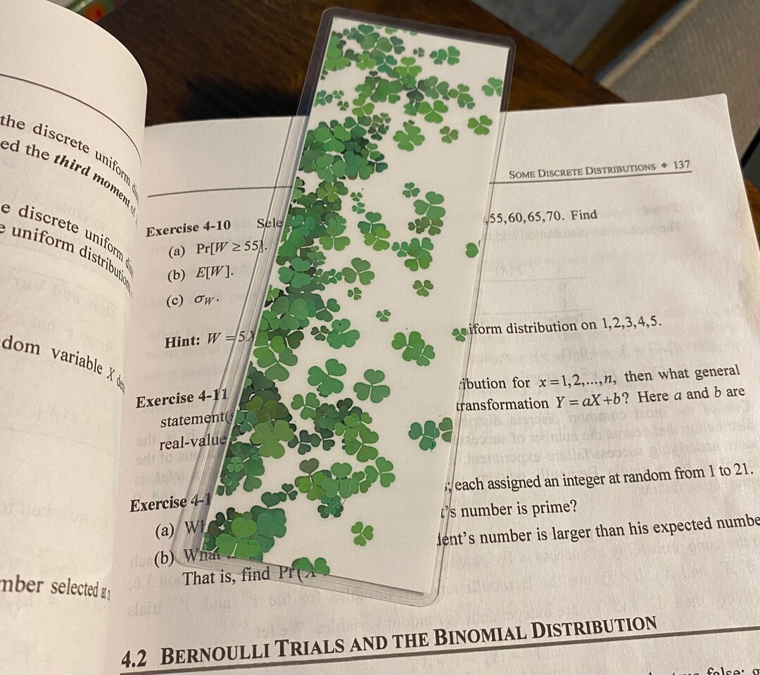 Shamrock Bookmark - Etsy
