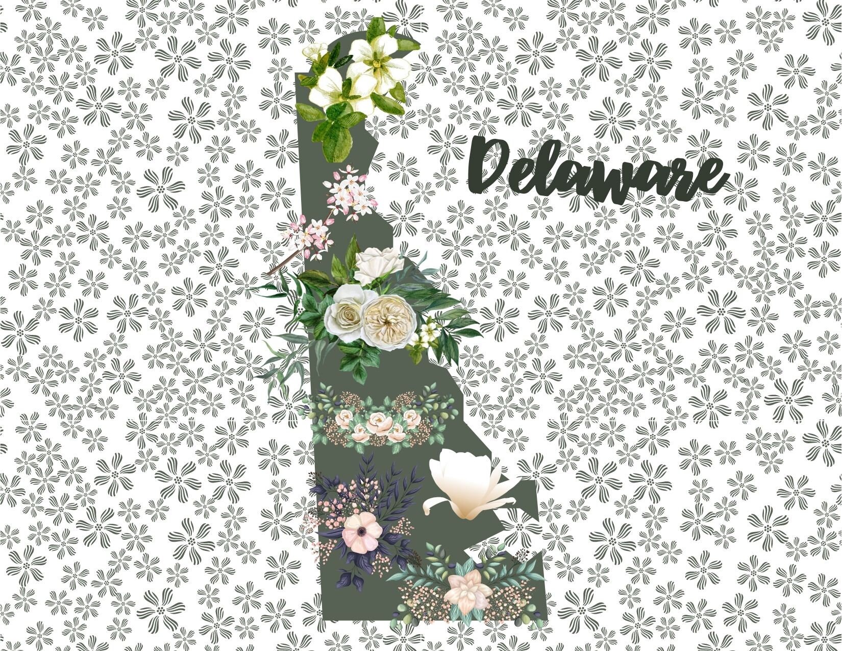 Delaware State Flower Clipart