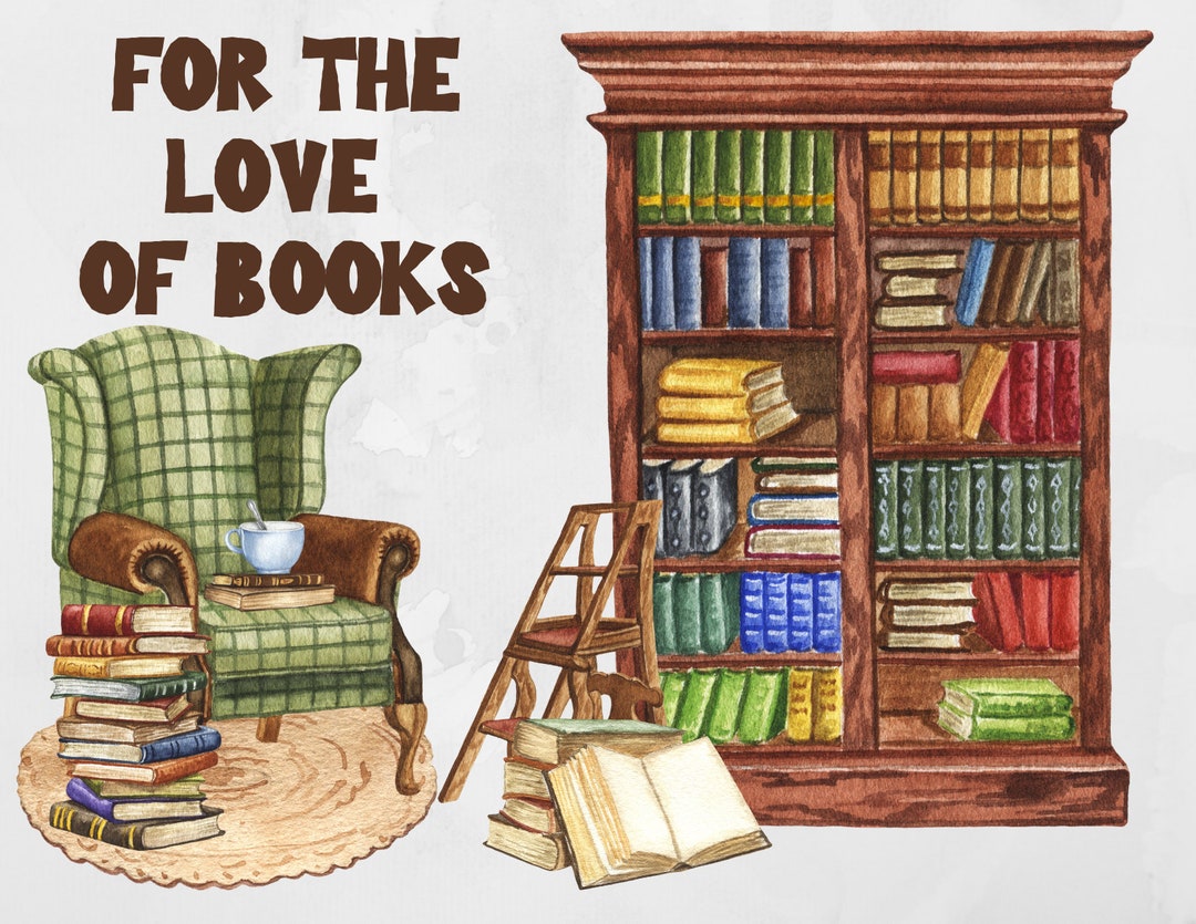For the Love of Books Postcard, Book Lover Postcard - Etsy