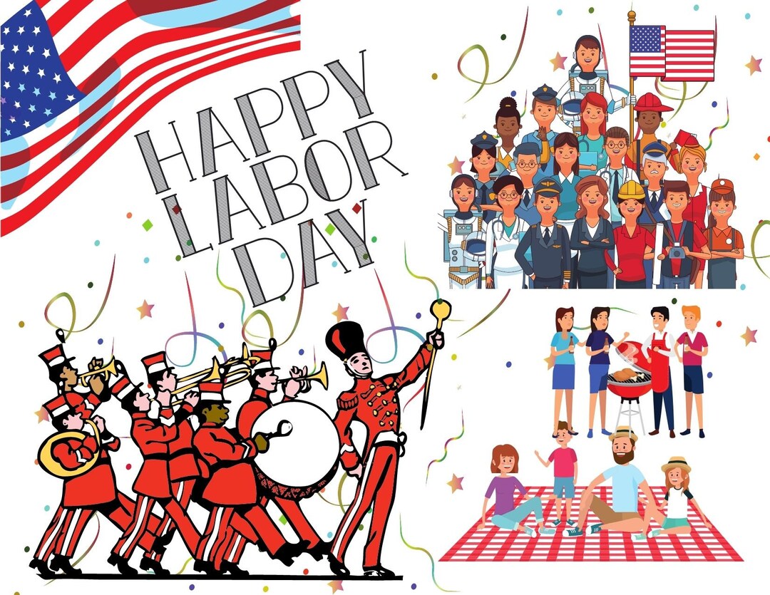 Happy Labor Day Postcard - Etsy