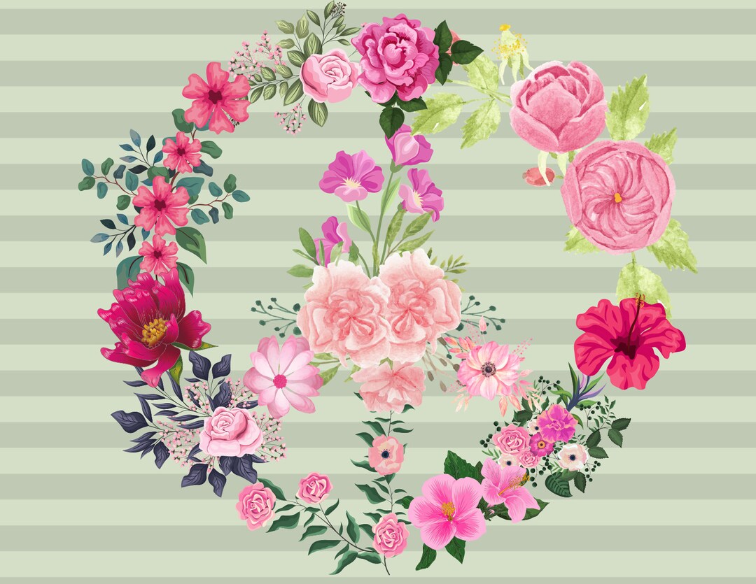 Pretty Peace Note Card Set of Ten With Envelopes - Etsy