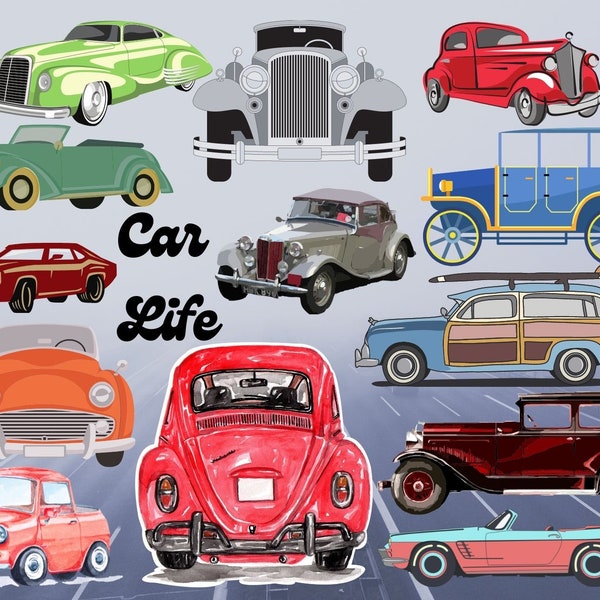 Car Postcard - Etsy