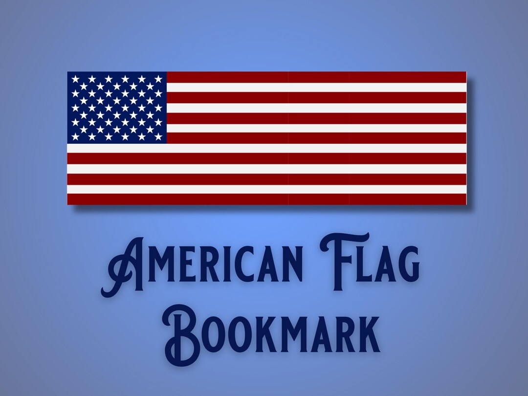 American Flag Bookmark - Etsy