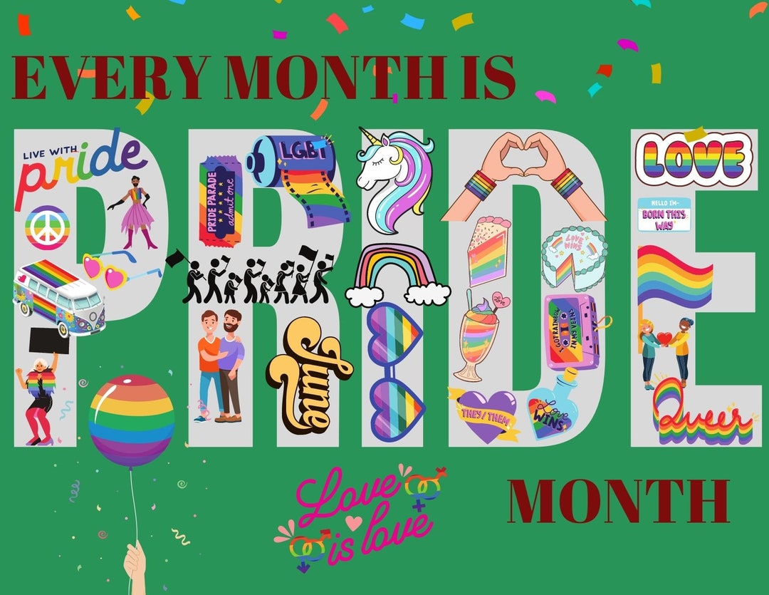 Happy Pride Postcard, Be an Ally Postcard, LGBTQ Postcard, Pride Month ...