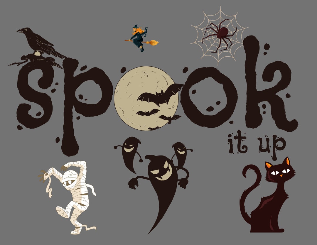 Halloween Postcard, Spook It up Postcard, Halloween Party Invitation ...