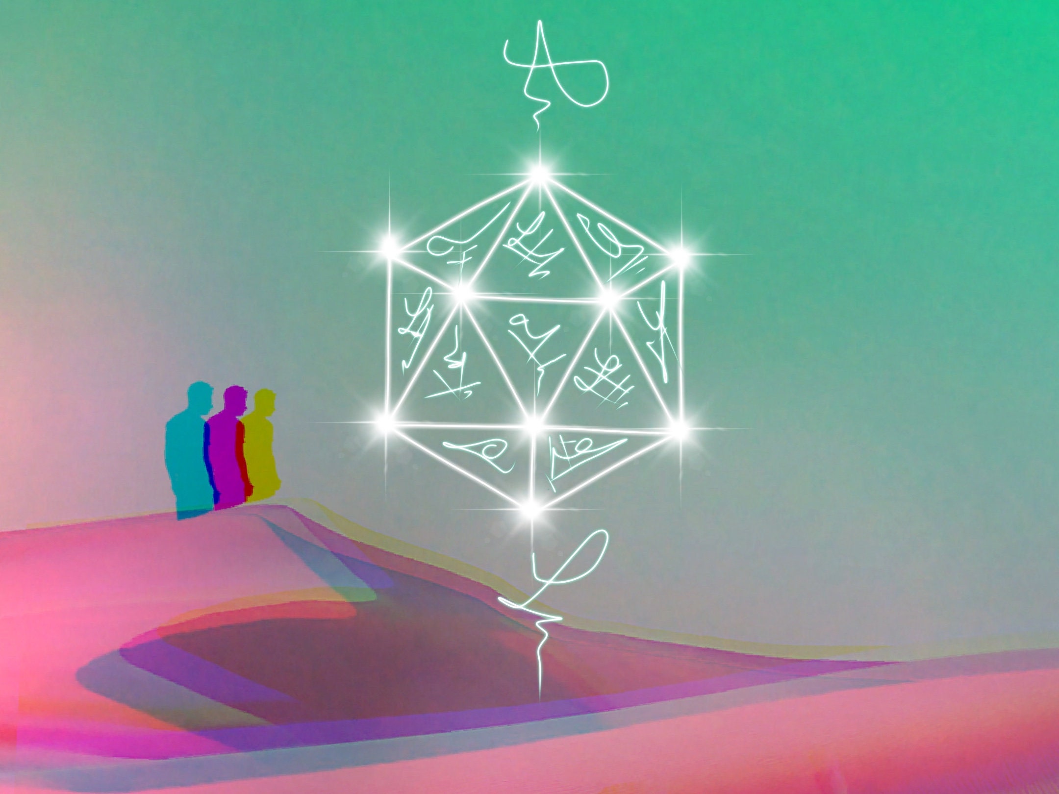 The Wise Sacred Geometry Light Code Visionary Art Print | Etsy