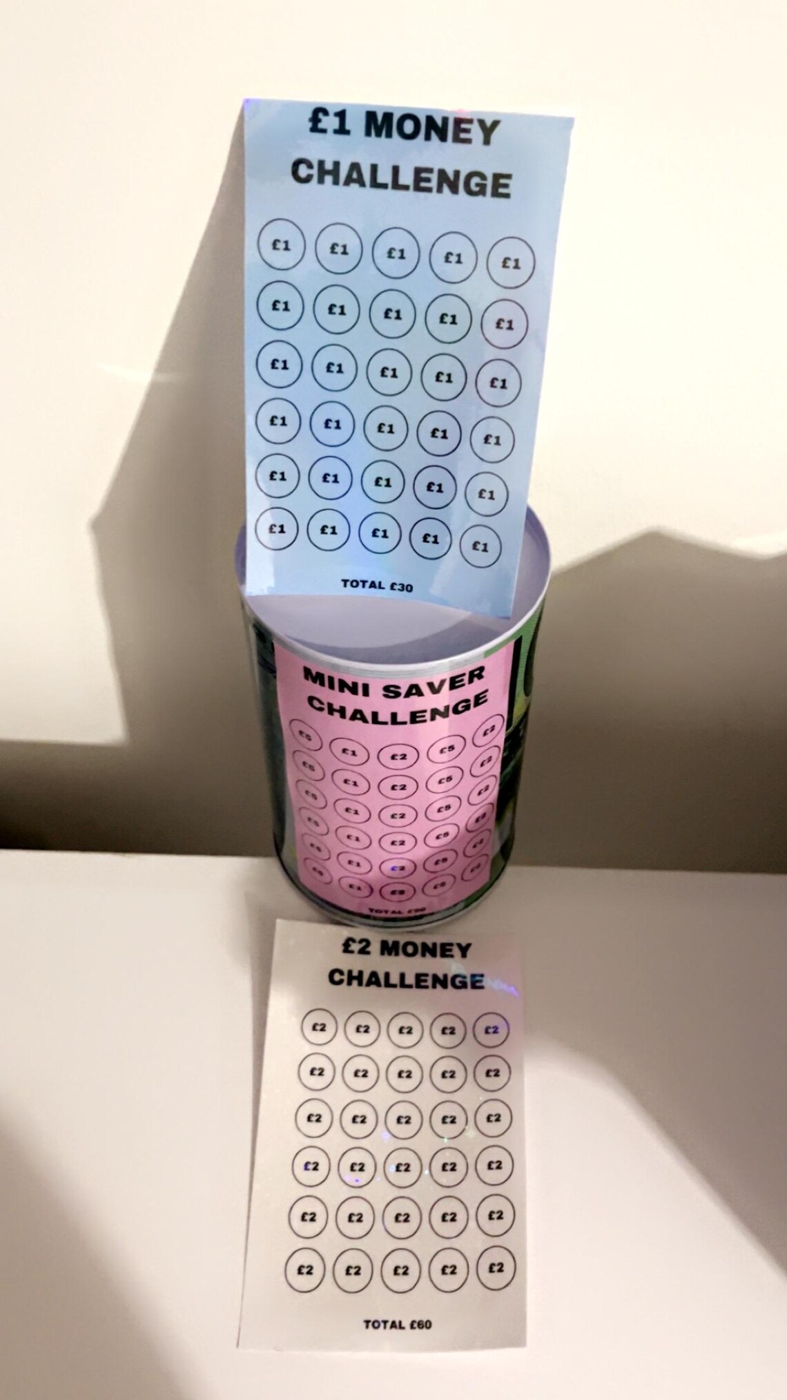 Mini Saver|tin Tracker Sticker Money Saving Challenge | Cash Stuffing ...